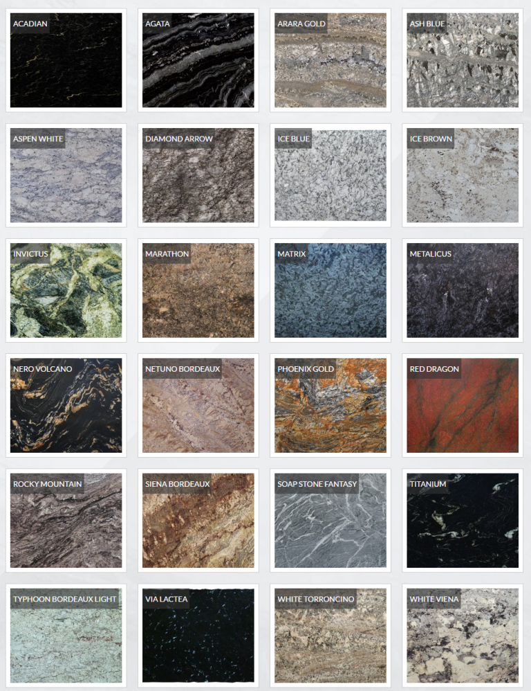 Imported Colors | PRESTIGE GRANITE DESIGN INC.